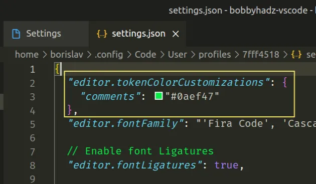 How To Change The Color Of Comments In Visual Studio Code Bobbyhadz