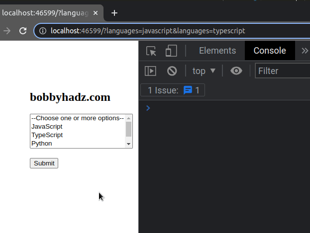 Get All Selected Values Of A Multiple Select Field In JS Bobbyhadz