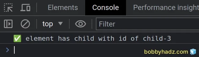 Check If Element Has A Child With Given ID Or Class In JS Bobbyhadz
