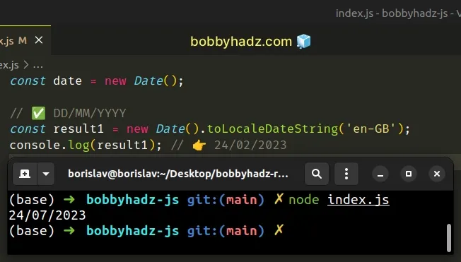 How To Format A Date As DD MM YYYY In JavaScript Bobbyhadz