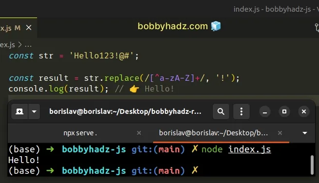 Replace Remove Characters That Don t Match Regex In JS Bobbyhadz