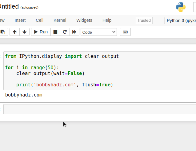 How To Clear Cell Output In Jupyter Notebook 4 Ways Bobbyhadz