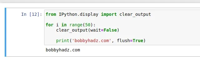  How To Clear Cell Output In Jupyter Notebook 4 Ways Bobbyhadz