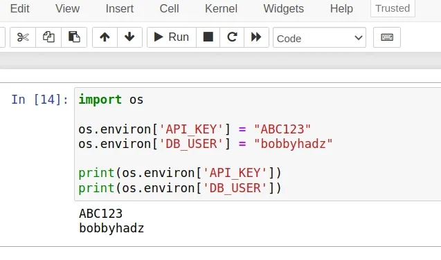 How To Set And Get Environment Variables In Jupyter Notebook Bobbyhadz