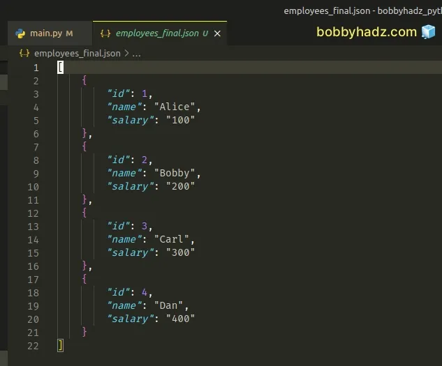 How To Merge Multiple JSON Files In Python 3 Ways Bobbyhadz