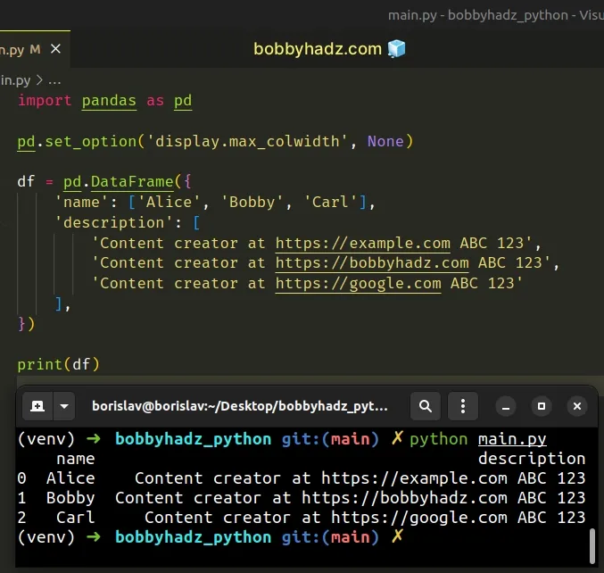How To Set Column Widths In A Pandas DataFrame Bobbyhadz