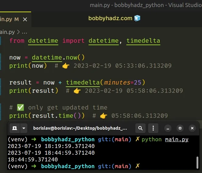 How To Add Minutes To Datetime In Python Bobbyhadz