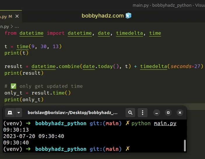 How To Add Seconds To Datetime In Python Bobbyhadz