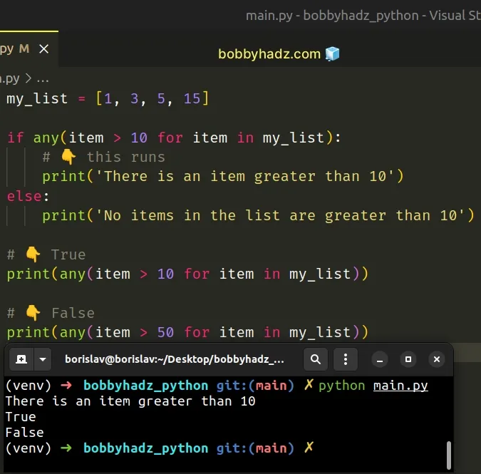 Python If Any Statement