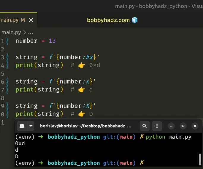Print The Binary Representation Of A Number In Python Bobbyhadz
