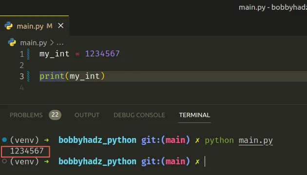 How To Print Integer Values In Python Bobbyhadz