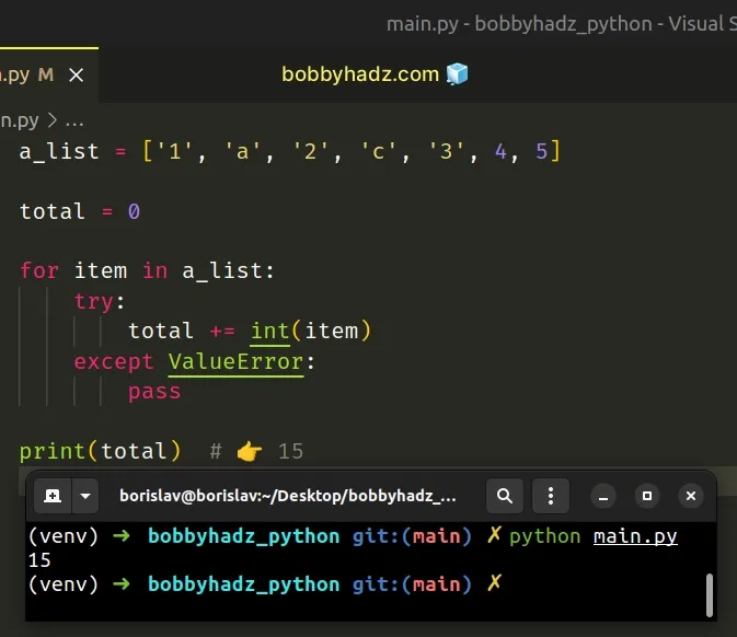 How To Sum A List Of Strings In Python Bobbyhadz