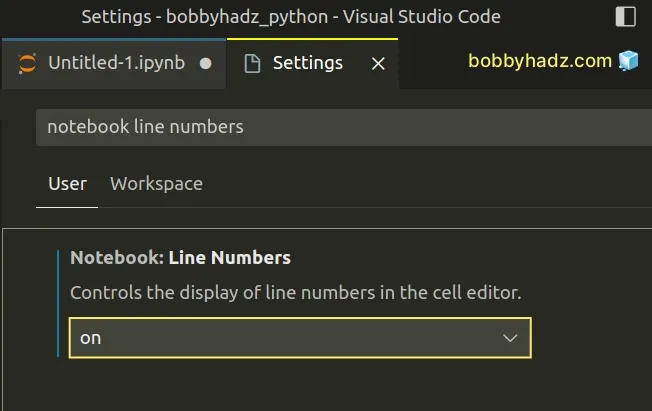 How To Show or Hide The Line Numbers In Jupyter Notebook Bobbyhadz