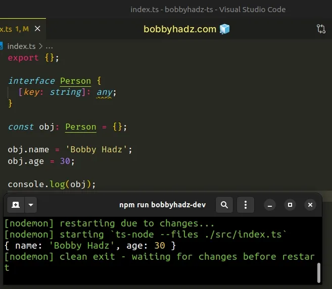 How To Add A Property To An Object In TypeScript Bobbyhadz