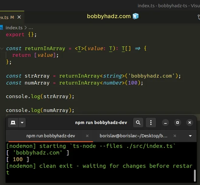Using Generics In Arrow Functions In TypeScript Bobbyhadz