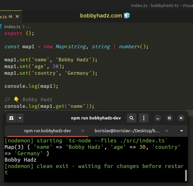 Defining And Using A Key Value Pair In TypeScript Bobbyhadz
