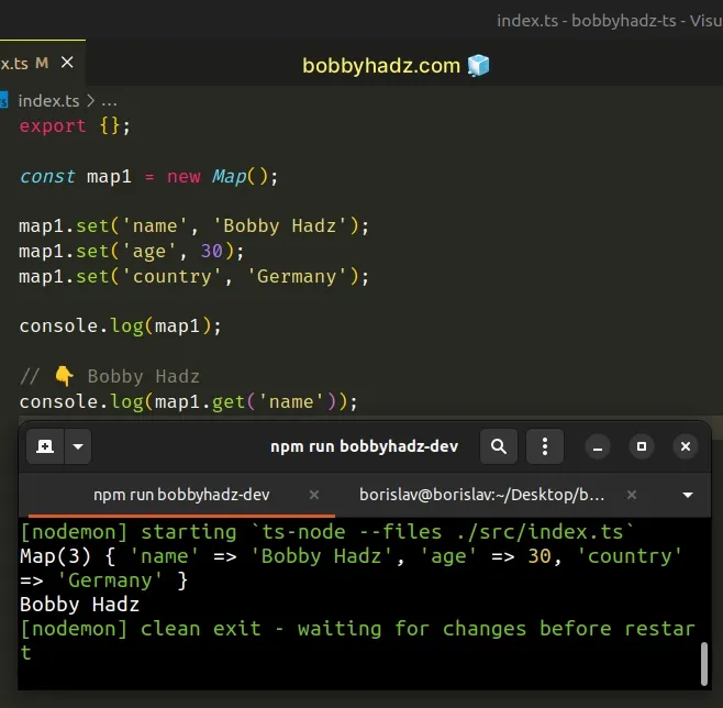 Defining And Using A Key Value Pair In TypeScript Bobbyhadz
