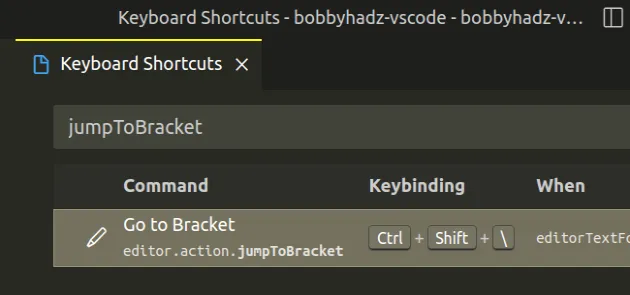 Jump To A Closing Bracket Parenthesis Or Tag In VS Code Bobbyhadz
