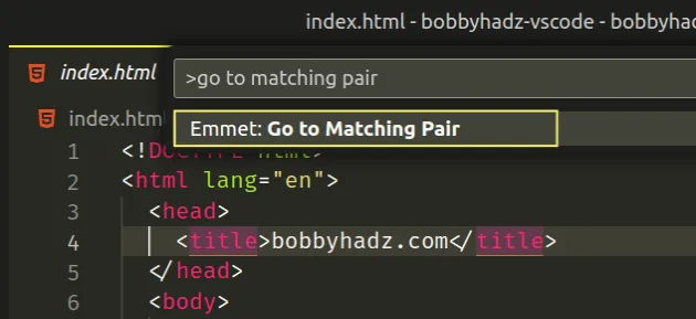 Jump To A Closing Bracket Parenthesis Or Tag In VS Code Bobbyhadz