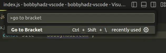 Jump To A Closing Bracket Parenthesis Or Tag In VS Code Bobbyhadz