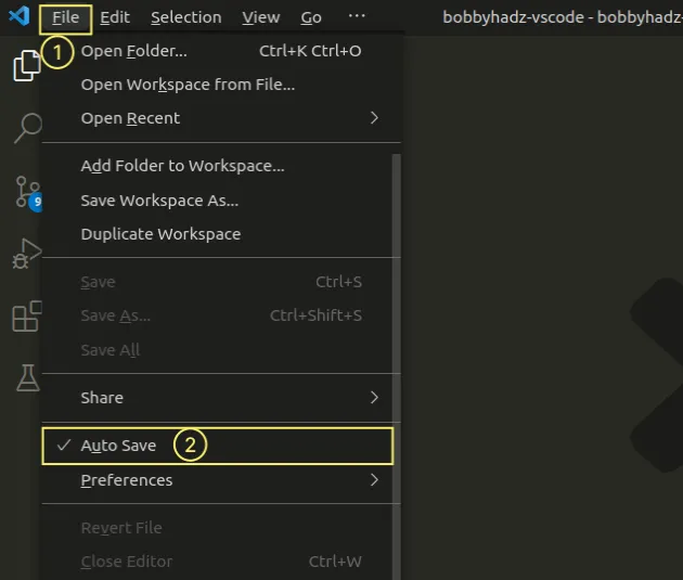 How To Toggle disable Or Enable Auto Save In VS Code Bobbyhadz